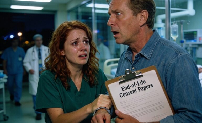 While signing my sister’s final documents at the hospital, a terrified ...