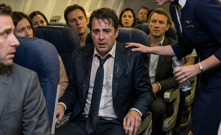 As I boarded the plane, a flight attendant brushed past me and ...